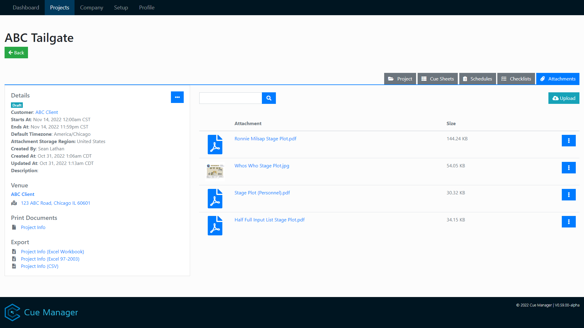 Features - Cue Manager