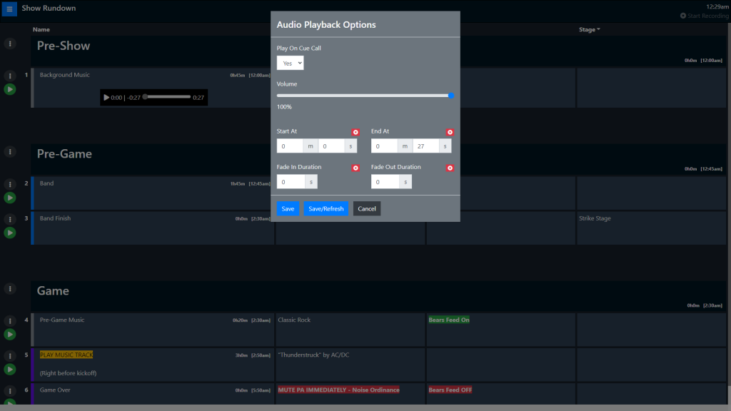 Features - Cue Manager