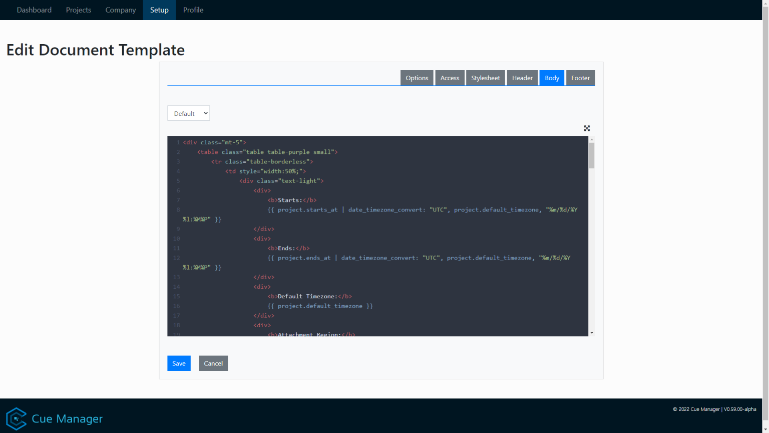 Features - Cue Manager