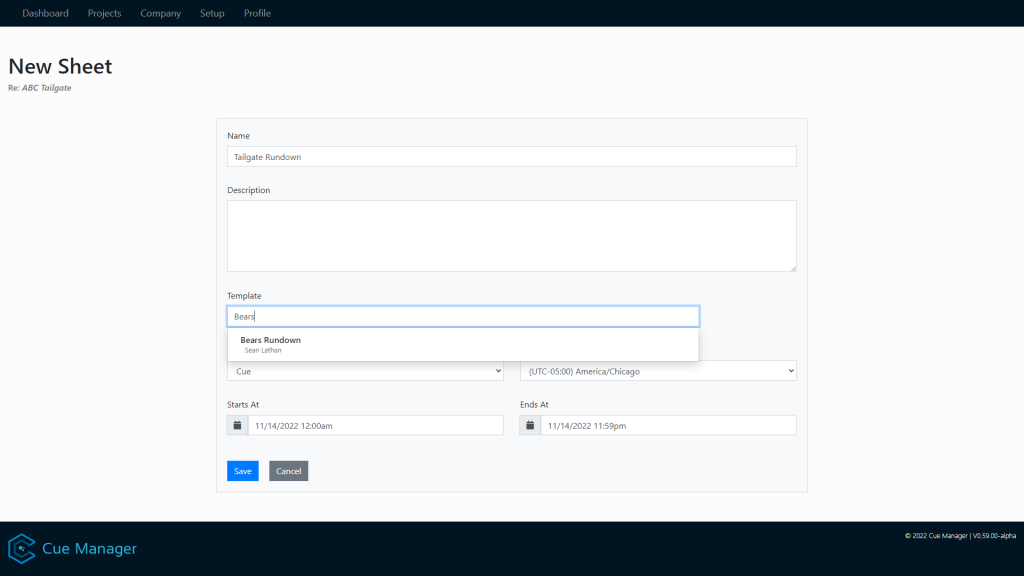 Features - Cue Manager