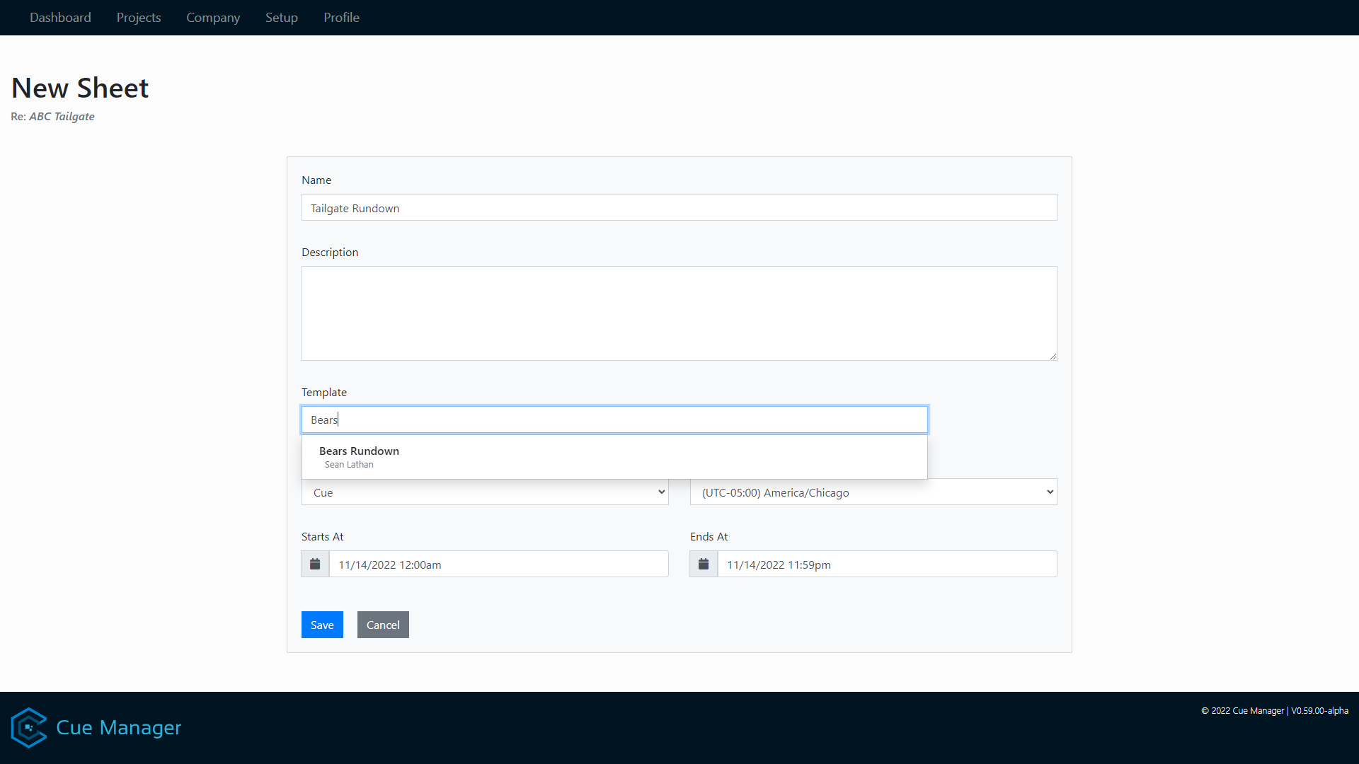 Features - Cue Manager